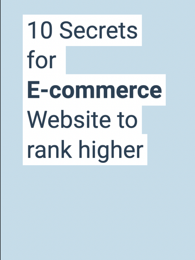 10 Secrets for E-Commerce Website to rank Product Pages higher in ... 10 Secrets for E-Commerce Website to rank Product Pages higher in ...